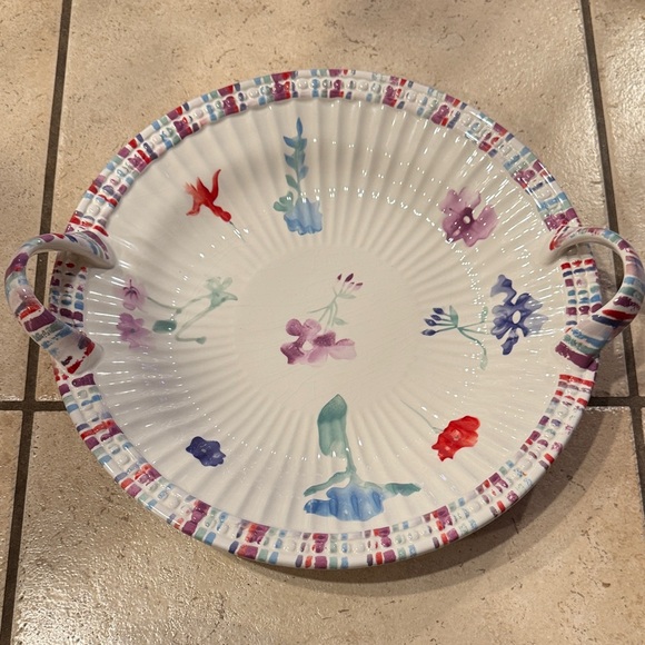 Baum Bros | Dining | Baum Bros Formalities Vintage Spring Garden Stripe ...